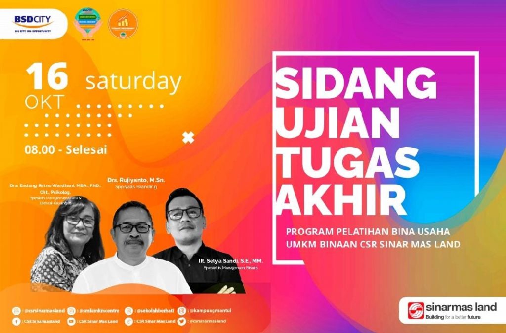 Sinar Mas Land Delivers Intensive Training and Mentoring to UMKMs