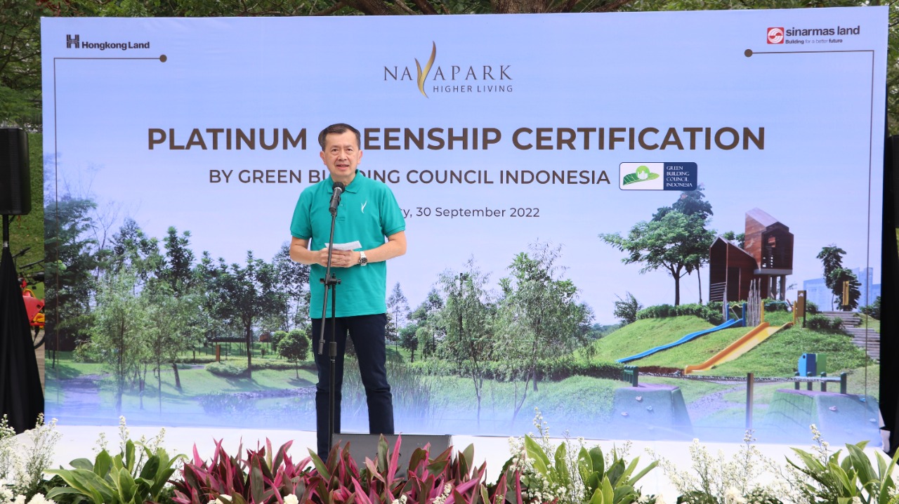 NavaPark Raih Greenship Neighborhood Platinum Pertama dari GBCI